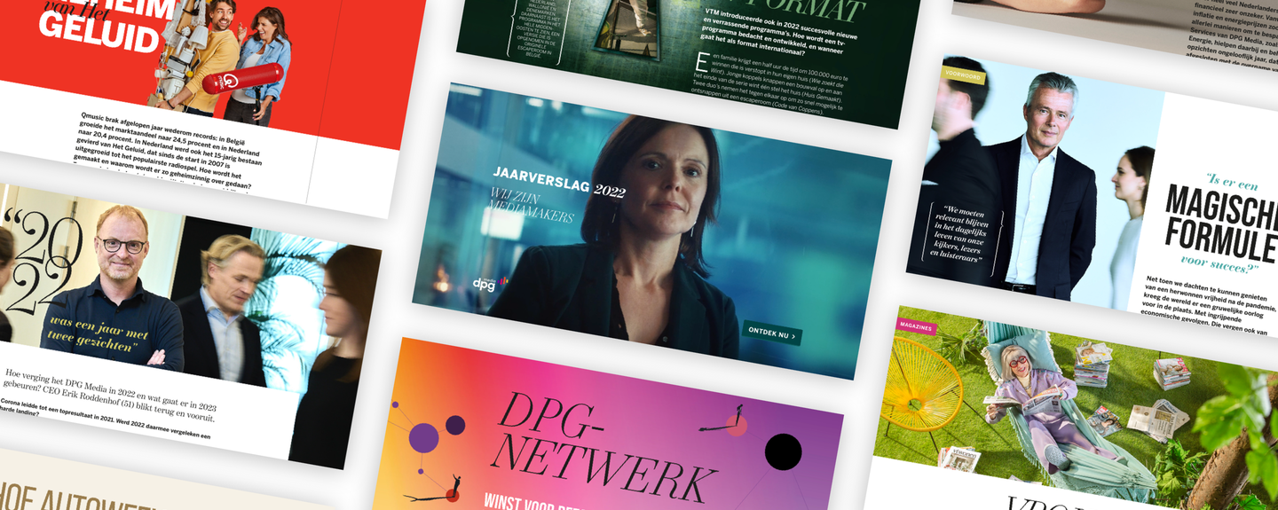 Het levendige digitale jaarverslag van DPG Media